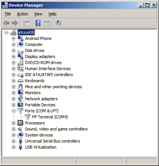 Connecting a TQ600 Terminal via USB – Acroprint Support - Help Center