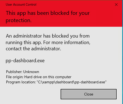 "This app has been blocked" Windows Launch Error when Accessing ...